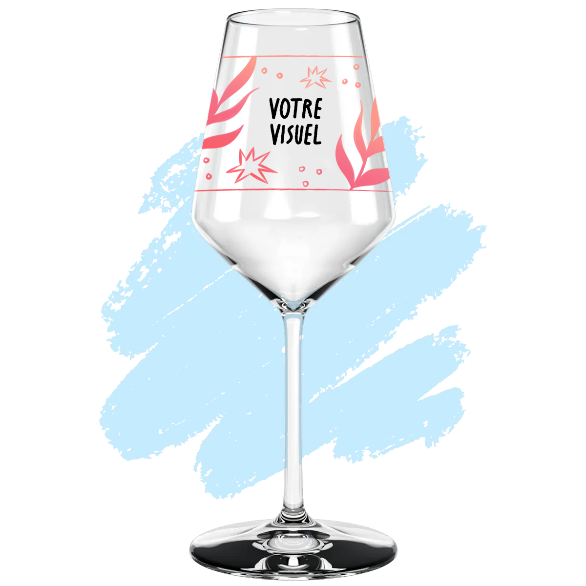Verre à Vin Personnalisé en verre