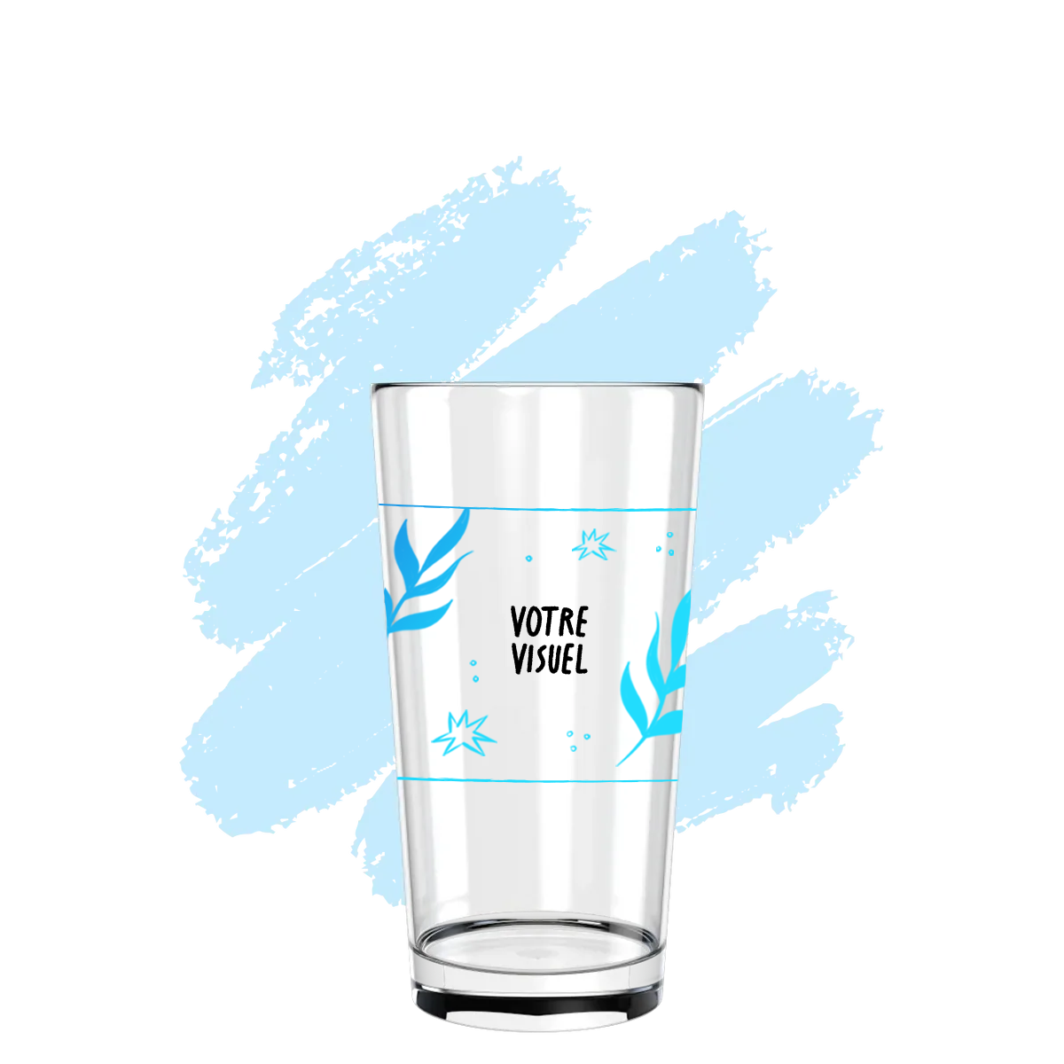 Verres à Bière Demi Personnalisés en verre
