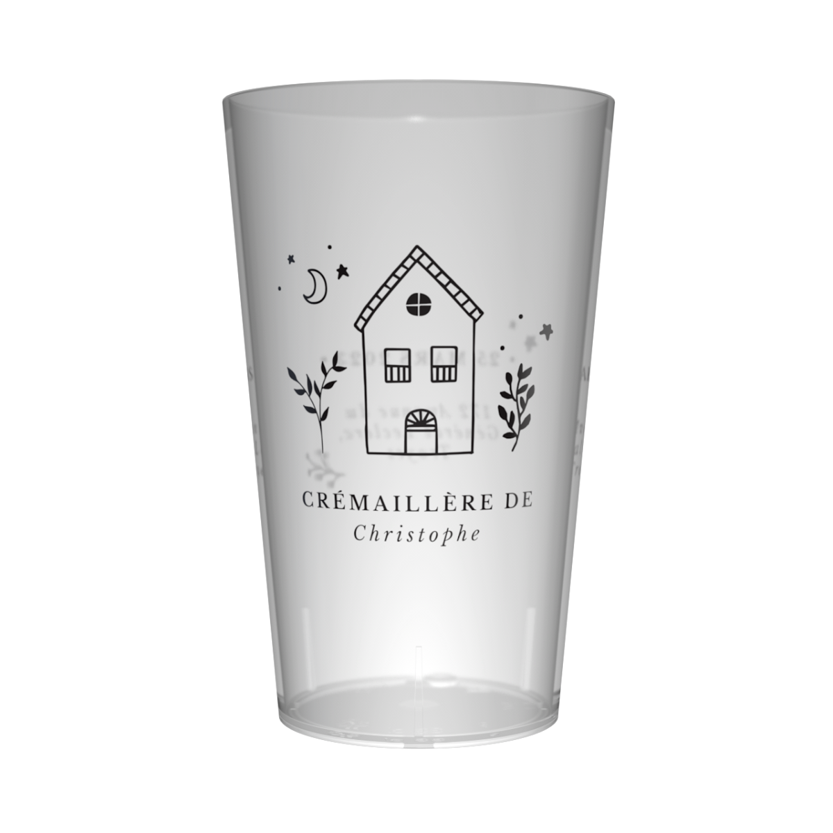 Gobelet Personnalisé Crémaillère Maison Dessin