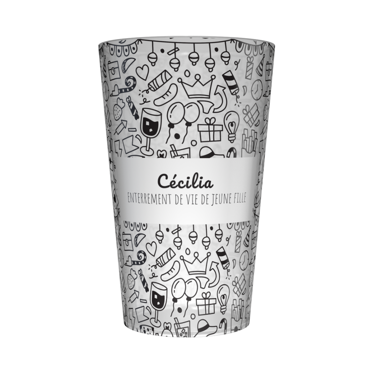 Gobelet personnalisé pour EVJF Dessin - Gobelets.com