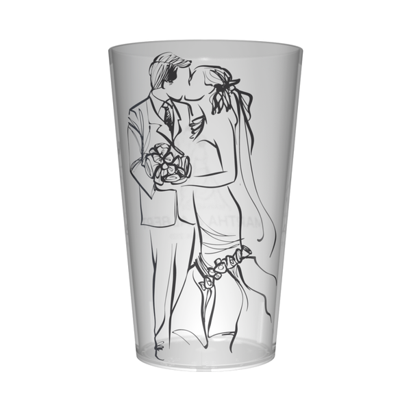 Gobelet personnalisé Mariage Couple Dessin - Gobelets.com