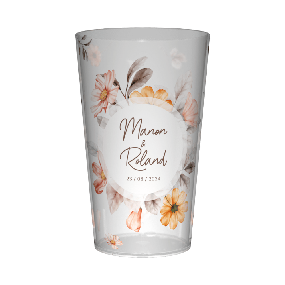 Gobelet personnalisé Mariage Printanier - Gobelets.com