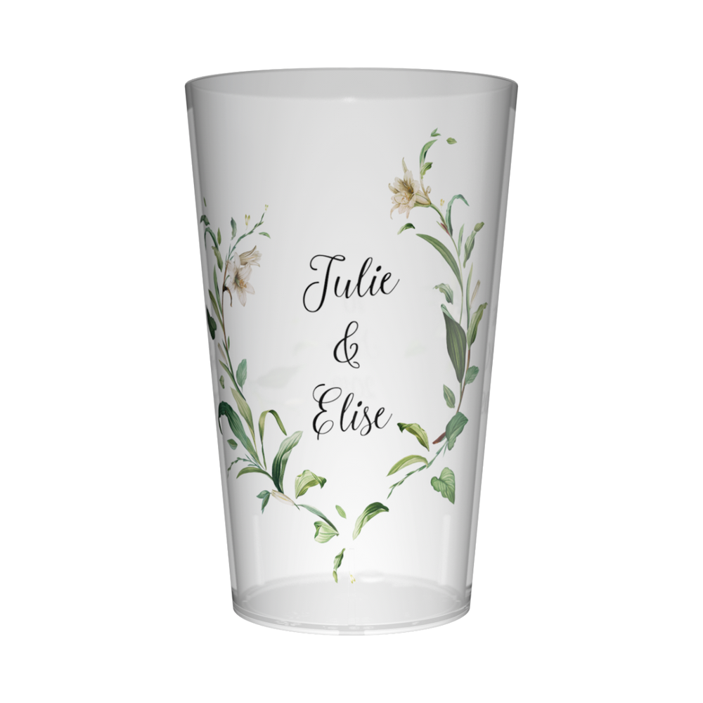 Gobelet personnalisé Mariage Fleur Sauvage - Gobelets.com