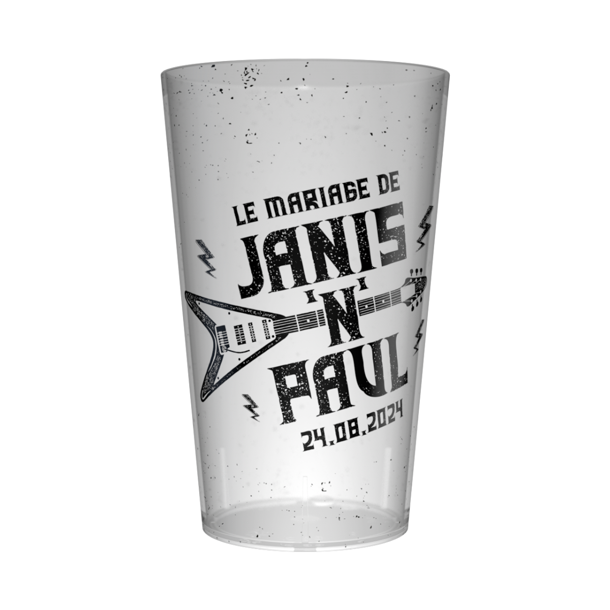Gobelet personnalisé Mariage Rock'n Roll